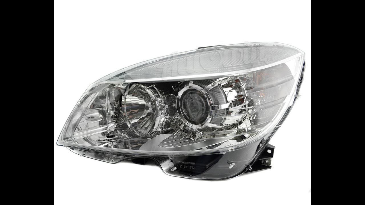 MERCEDES BENZ C CLASS W204 2007-2011 YEAR MODEL HALOGEN HEADLIGHT LEFT ...