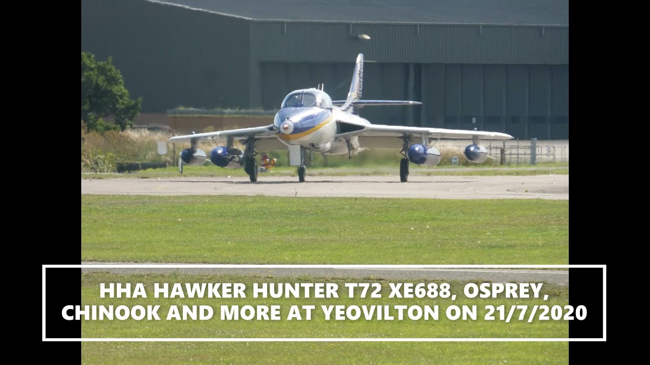 HHA Hawker Hunter T72 XE688, Chinook, Osprey and more at RNAS Yeovilton ...