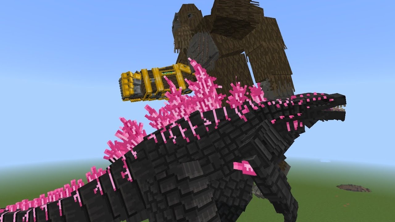 Godzilla X Kong The New Empire ADDON UPDATE In Minecraft Bedrock ...