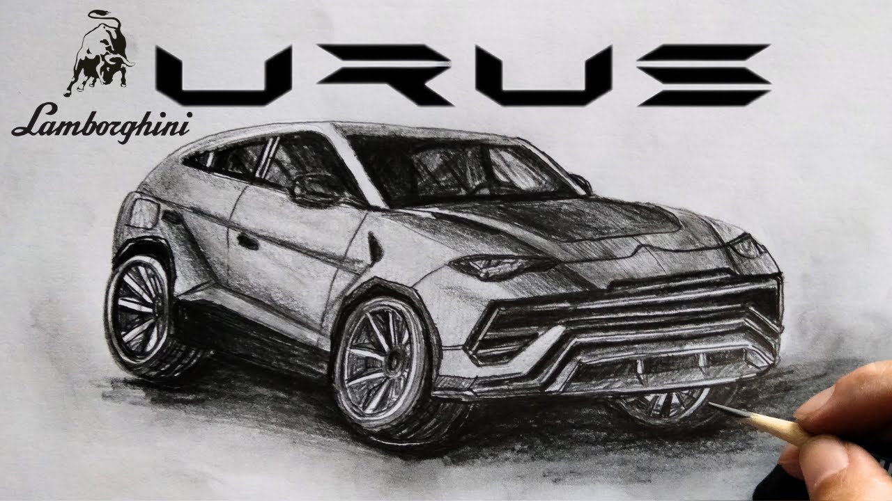 Realistic Lamborghini Urus Art | Watch This Incredible Time-Lapse - YouTube