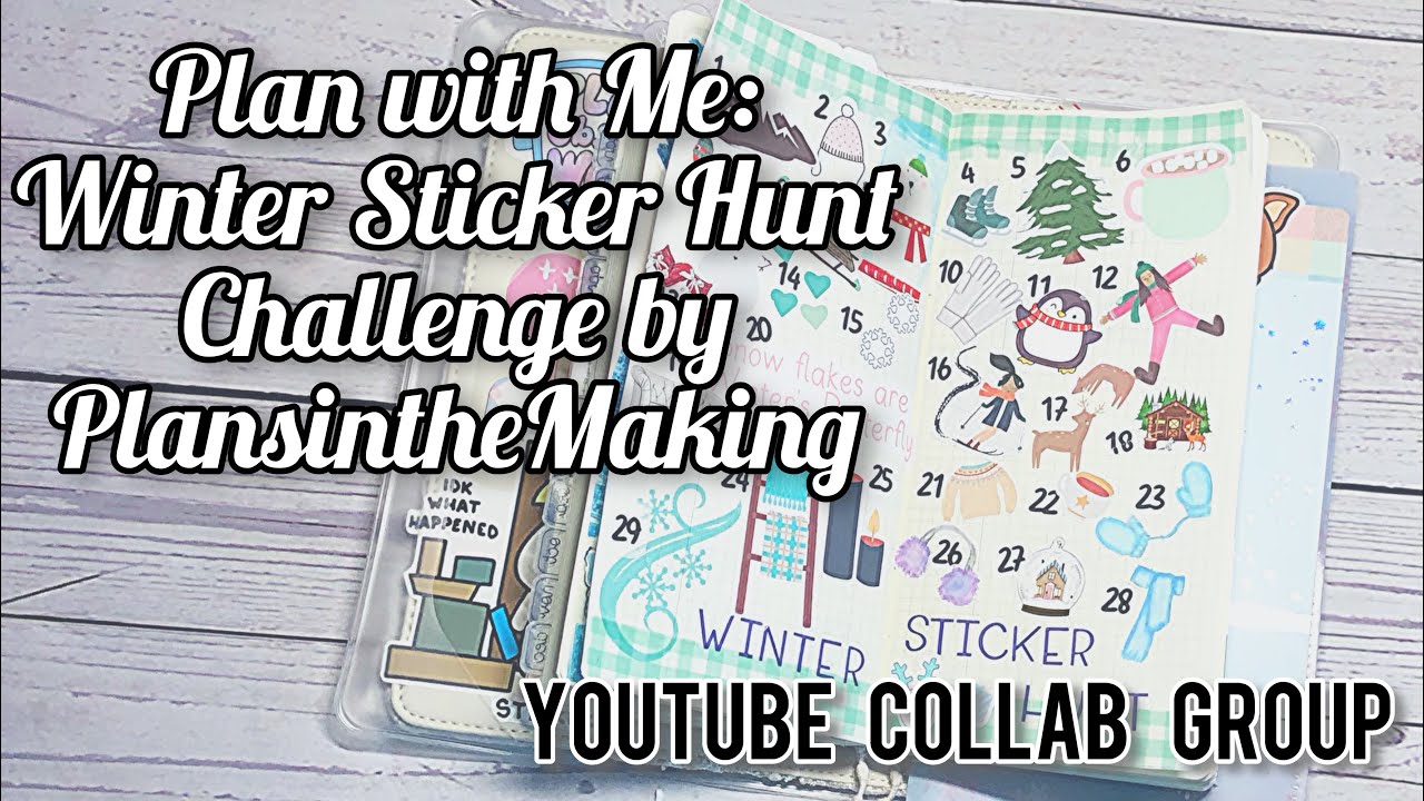 Winter Sticker Hunt Challenge // YouTube Collab Loop // Hobonichi Weeks ...