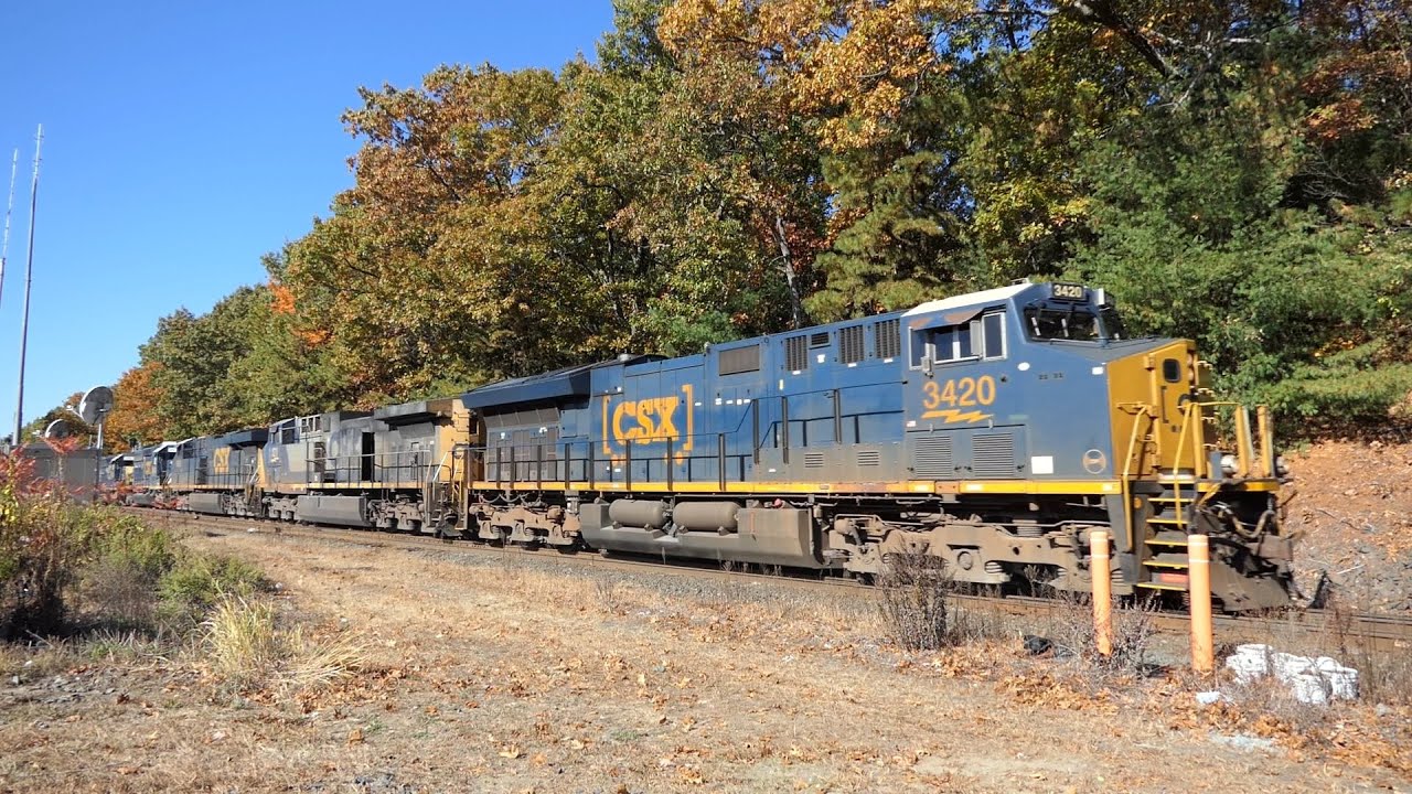 CSX train M-436 passing CP92 in Springfield headed for Framingham ...