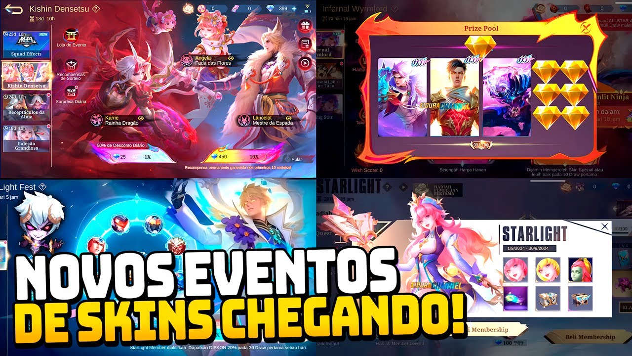 𝗡𝗢𝗩𝗢𝗦 𝗟𝗔𝗡𝗖̧𝗔𝗠𝗘𝗡𝗧𝗢𝗦 𝗗𝗘 𝗘𝗩𝗘𝗡𝗧𝗢𝗦! EVENTO 11.11 DIMAS PROMO! MEMBRO ESTRELA DE SETEMBRO! MOBILE ...