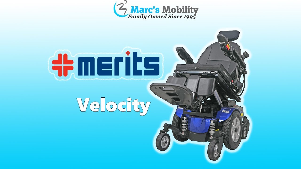 Merits Velocity Powerchair with Electric Tilt, Legs, and Recline ...
