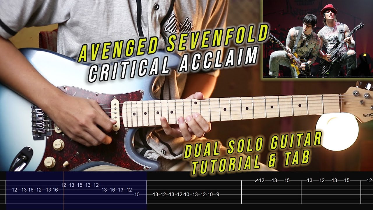 Avenged Sevenfold - Critical Acclaim Dual Solo ( Tutorial & Tab ) - YouTube