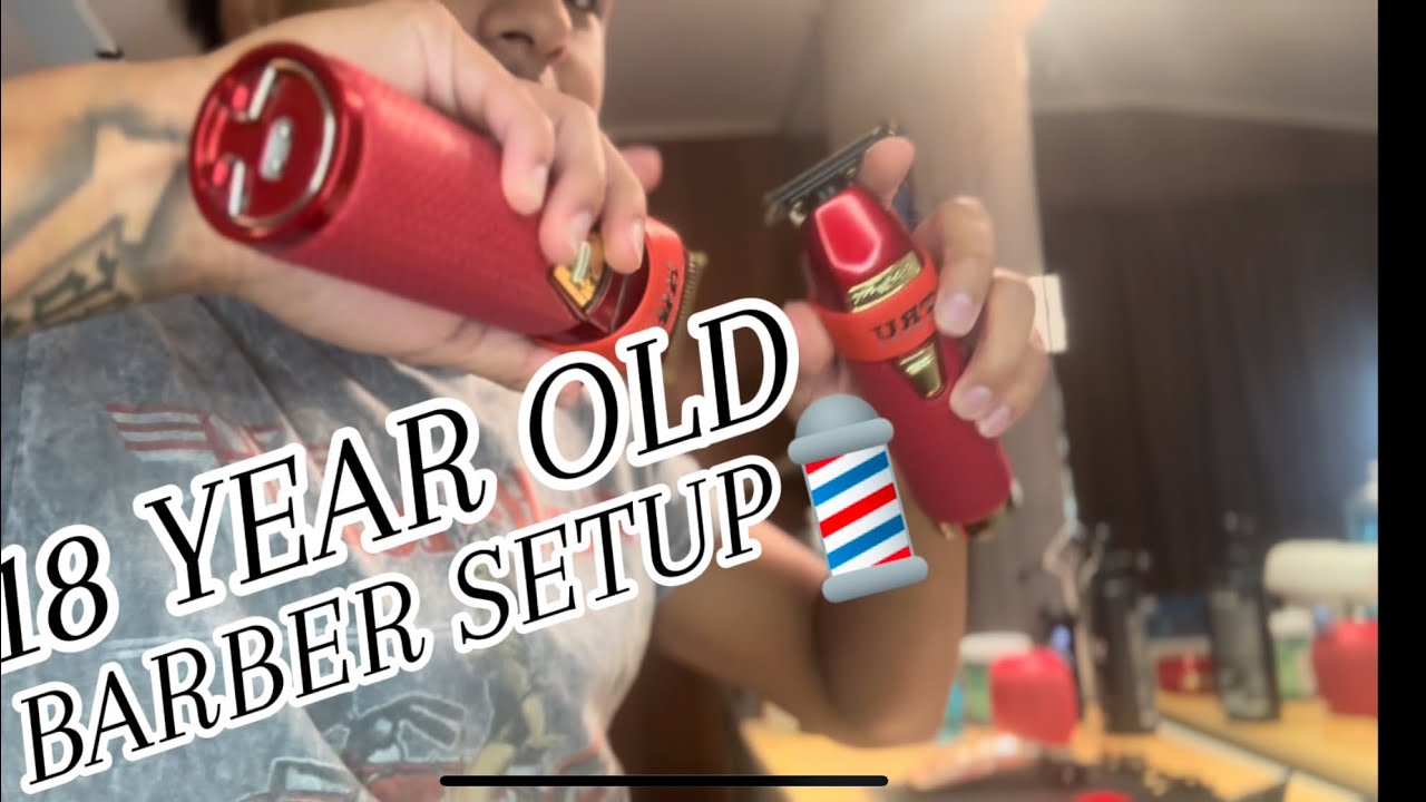 18 Y/O BARBER SETUP | 2024 - YouTube