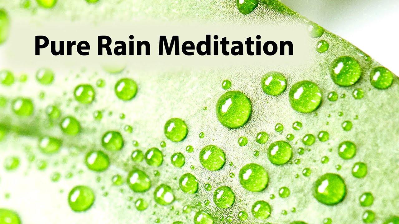 MEDITATION RAIN NOISE / CALM and RELAX the MIND with 40minutes of RAIN ...