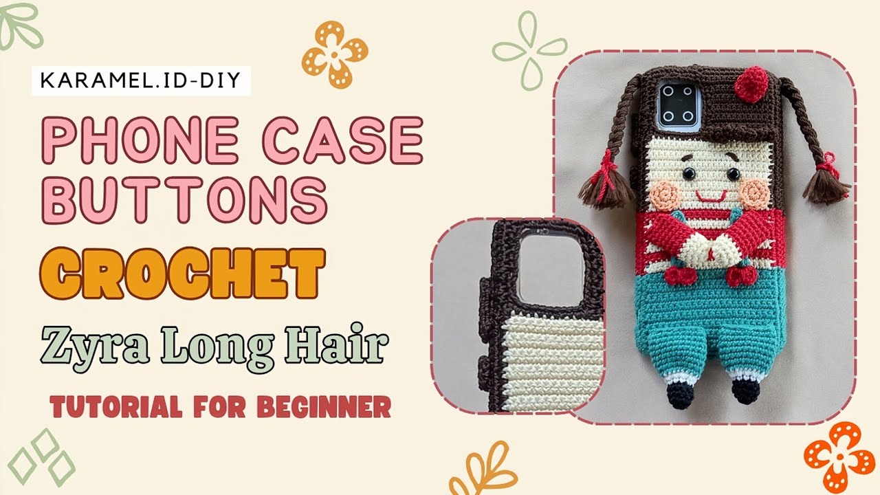 PHONE CASE BUTTONS CROCHET ♡ | Tutorial Buttons Case | English ...