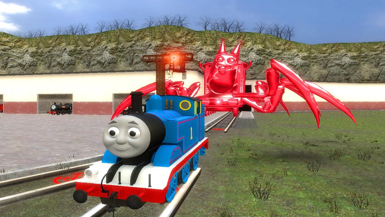 Building a Thomas Train Chased By Cursed Percy and Cursed James in ...