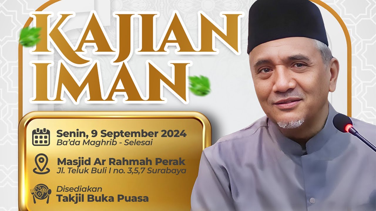 LIVE - KAJIAN AL IMAN || KH. Muhammad Shaleh Drehem, Lc - YouTube