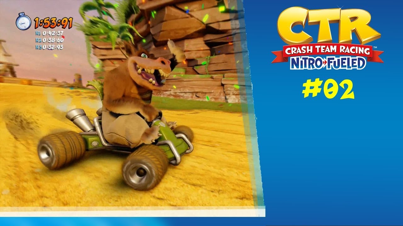 Let's Play Crash Team Racing Nitro Fueled (PS4) - Part 2 - Ripper Roos ...