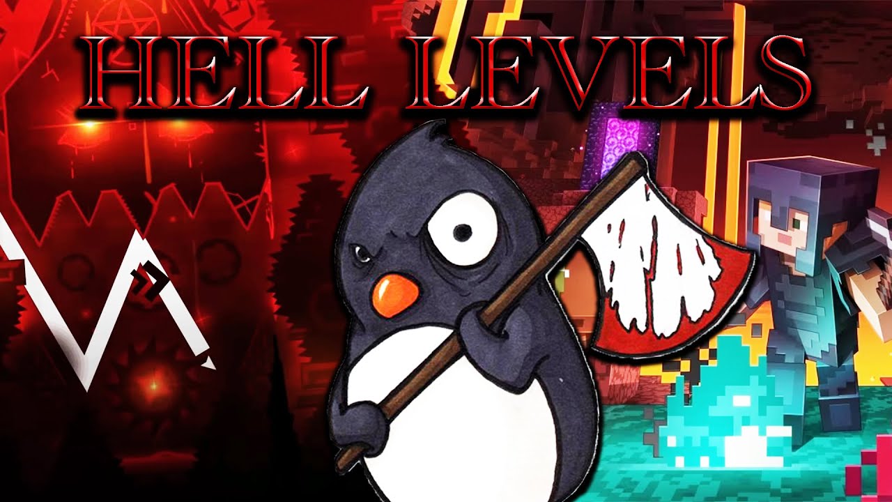 Hell Levels (Geometry Dash, Mario, and More) - Arkthepenguin - YouTube