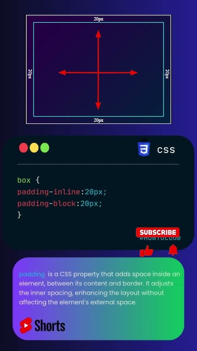 The Difference Between Padding and Margin: How to Use Them Correctly in CSS 🚀 #shorts - YouTube