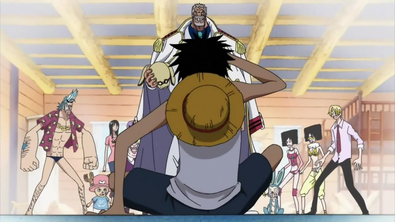Luffy's Jaw-Dropping Reaction to Garp's Surprise Visit! - YouTube