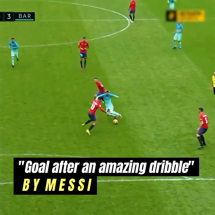 Watch Messi Dance Through 5 Defenders Like Magic! - YouTube
