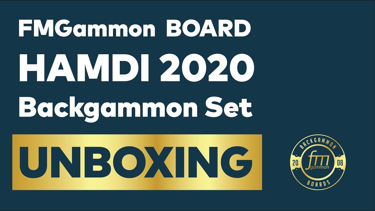 FMGammon " 2020 'HAMDI " Backgammon Set * UNBOXING - YouTube