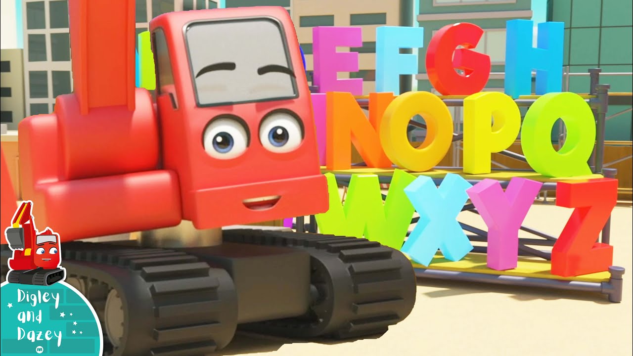 Alphabet - Learn Your ABC's - Construction Songs for Kids | Digley and ...