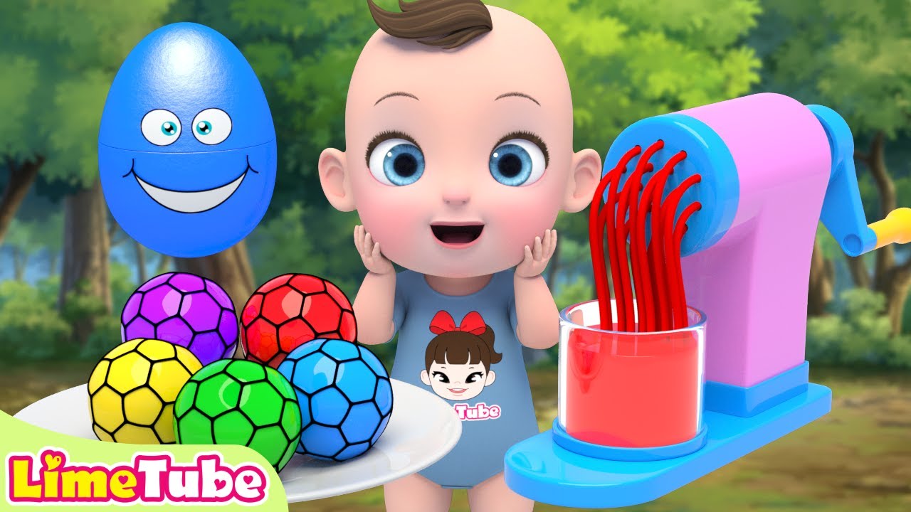 Color Play! Fun with Color Balls and Jelly Maker | Nursery Rhymes ...