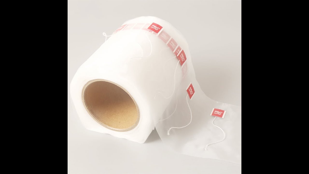 PLA corn fiber mesh roll TBC-01Tea Packing Material - YouTube
