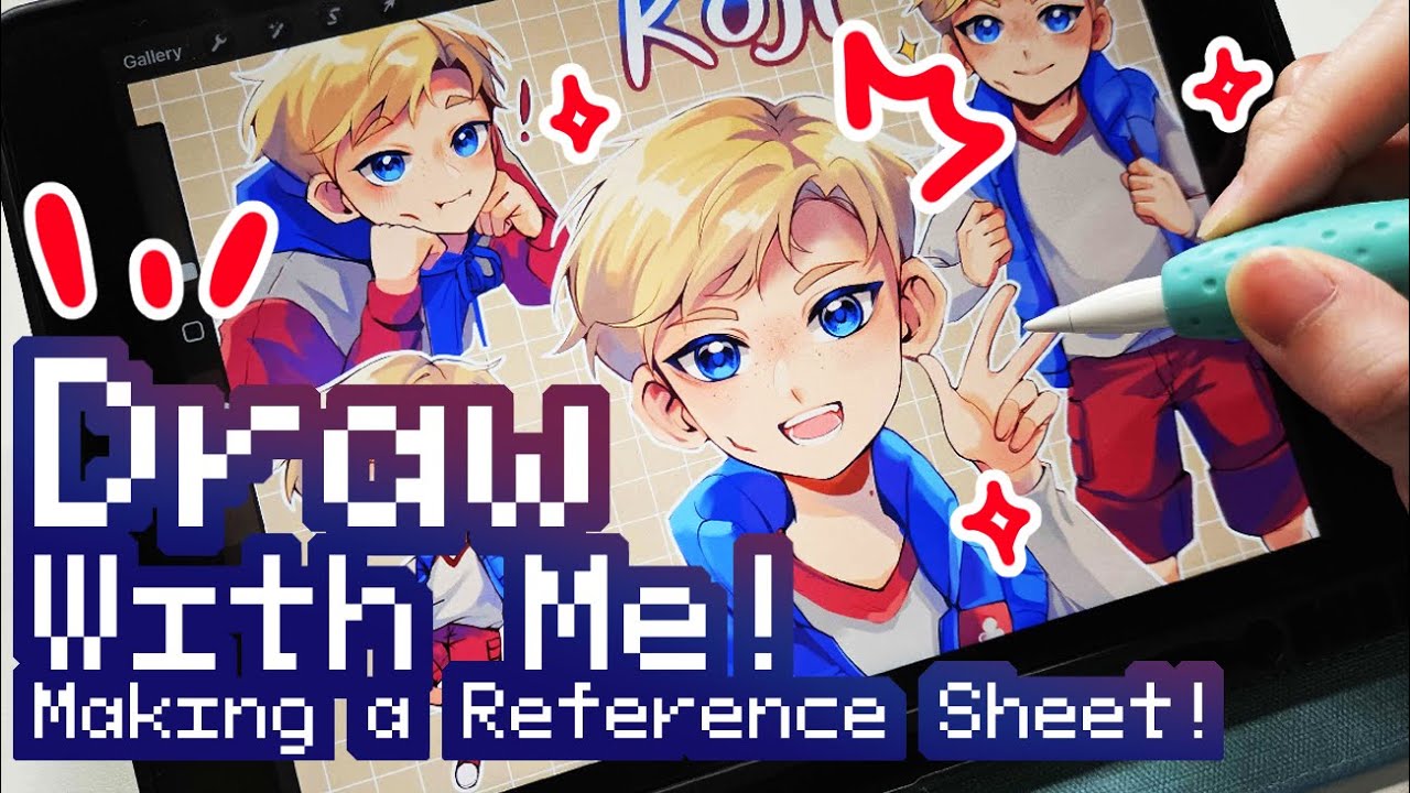 Let's Make a Reference Sheet for My OC Koji! - YouTube