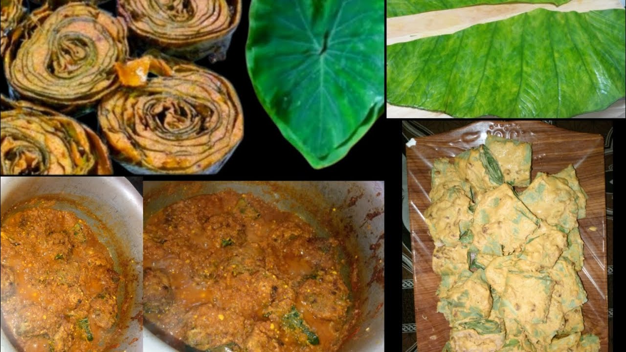 Arvi ka patty Besan ki Sabzi/Colocasia Leaves/Jatpat sy bnny wali ...