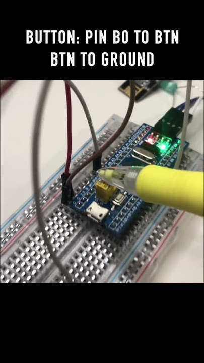 Stm32f103c8t6 Blink An Led With A Button Bluepill Stm32 Shorts Youtube