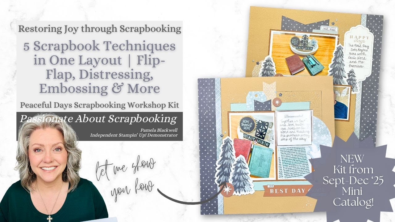 Restoring Joy Through Scrapbooking | 2-Page Layout with Flip-Flap ...