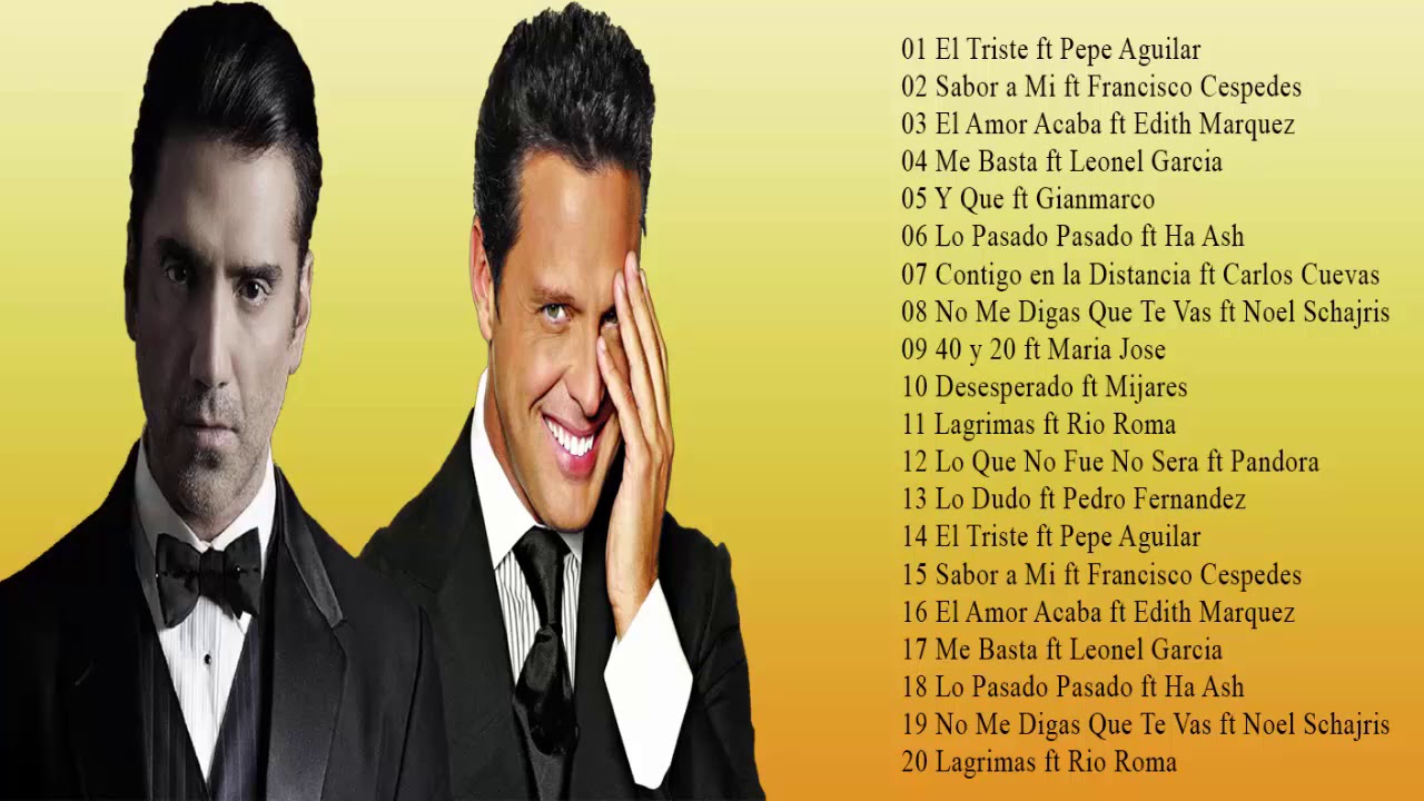 Alejandro Fernandez , Luis Miguel Exitos Mix - 20 Grandes Éxitos - YouTube