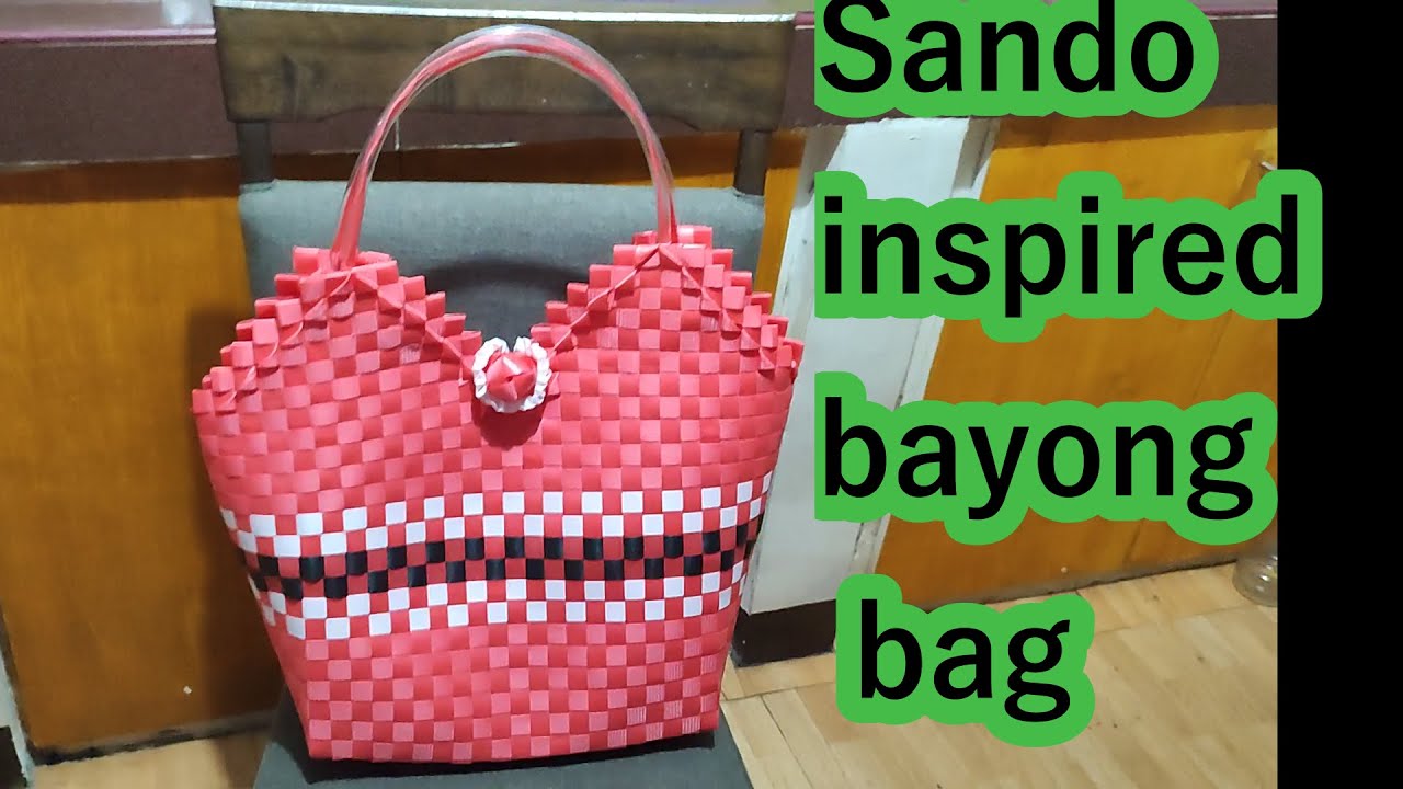 How to make an elegant sando inspired fashionable bayong bag / #diy # ...