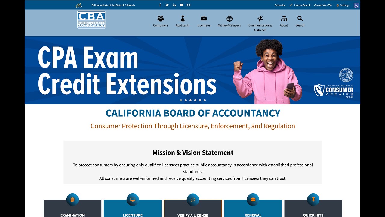 CPA Exam Credit Extensions - YouTube