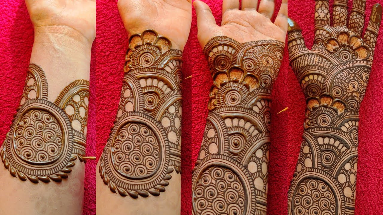 Mehndi designs bridal front hand | simple mehndi design | mehandi ka ...