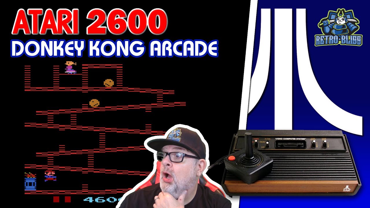 DONKEY KONG ARCADE - ATARI 2600 Homebrew! Let's Go! - YouTube