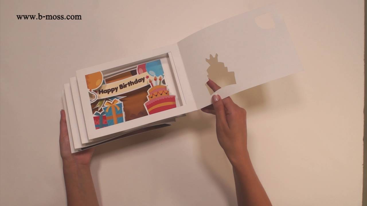 Happy Birthday Tiered 2D Pop-up Card - YouTube
