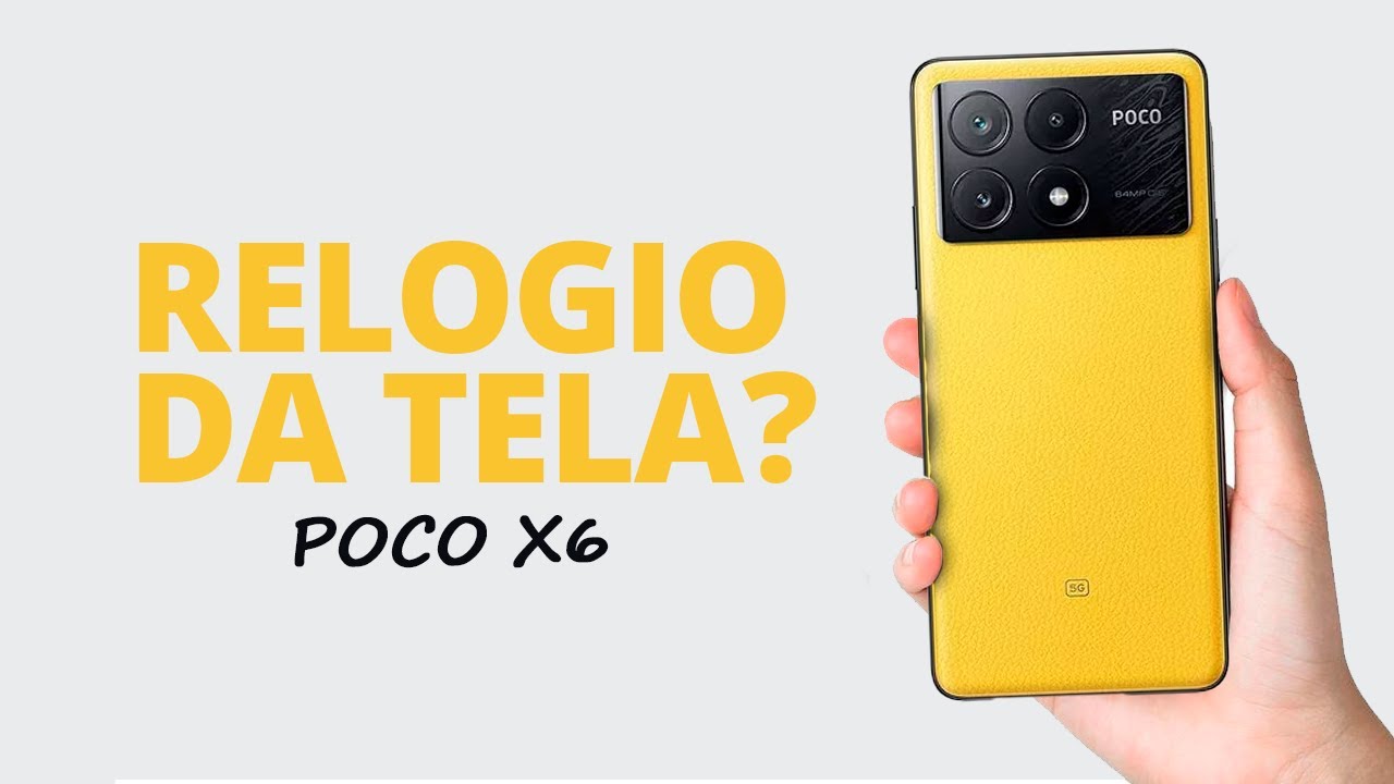 Como mudar o relógio da tela de bloqueio no Poco X6 PRO, RÁPIDO!! - YouTube
