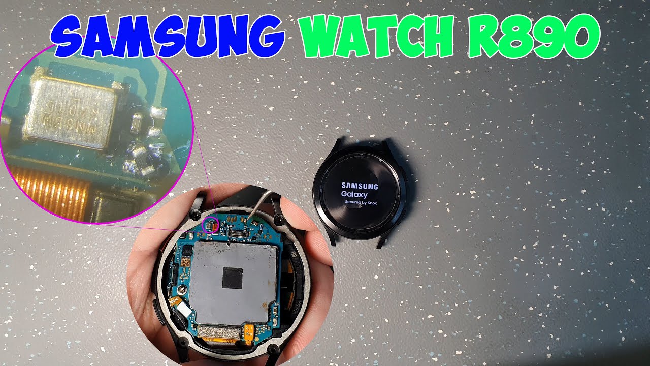 Ремонт Samsung SM-R890 (watch 4 classic) после попадания влаги - YouTube