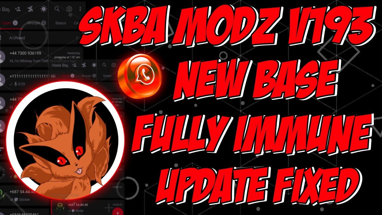 SKBA MODZ V193 | Ultra Fast Immune | Normal Theme | No Update Problem - YouTube