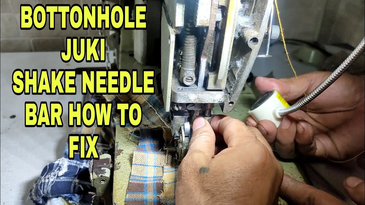 Botton hole juki shake Needle bar how to fix, Tagalog tuturial - YouTube