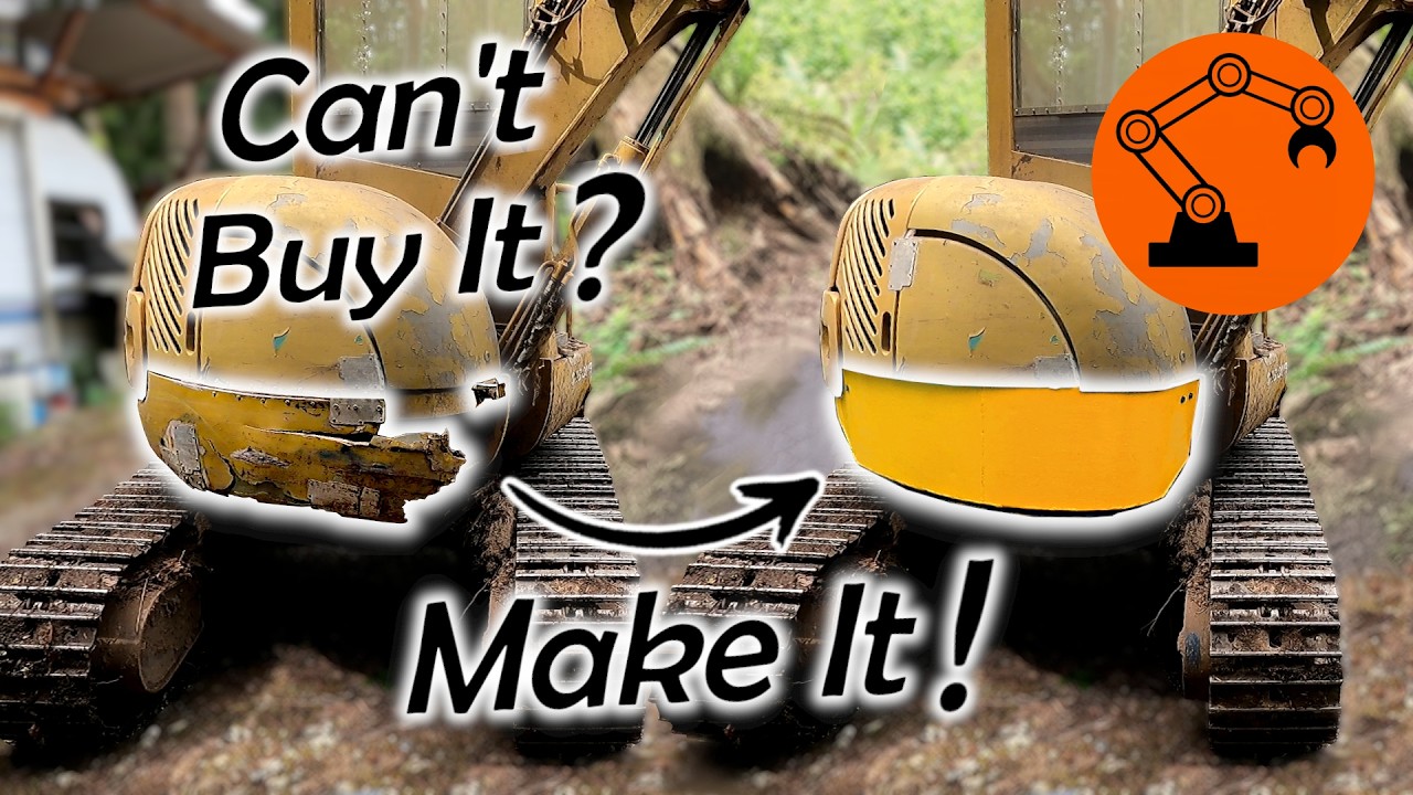 Smashed Fiberglass to Skookum Steel | From Scratch Excavator Cover ...