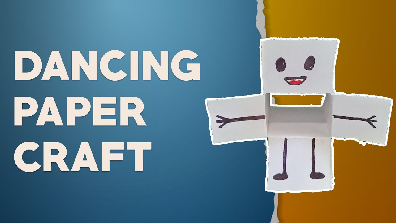 How to Make a Dancing Paper Man | Fun and Easy DIY Craft Tutorial - YouTube
