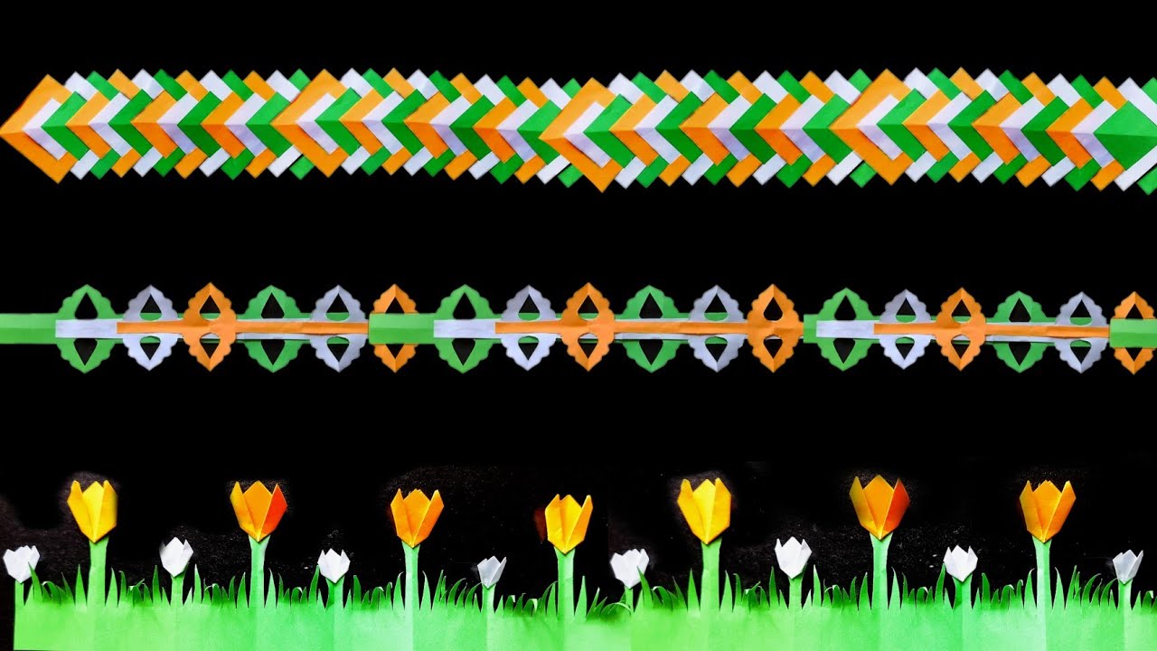 Independence Day Board Decoration| Tricolor Border Designs for ...