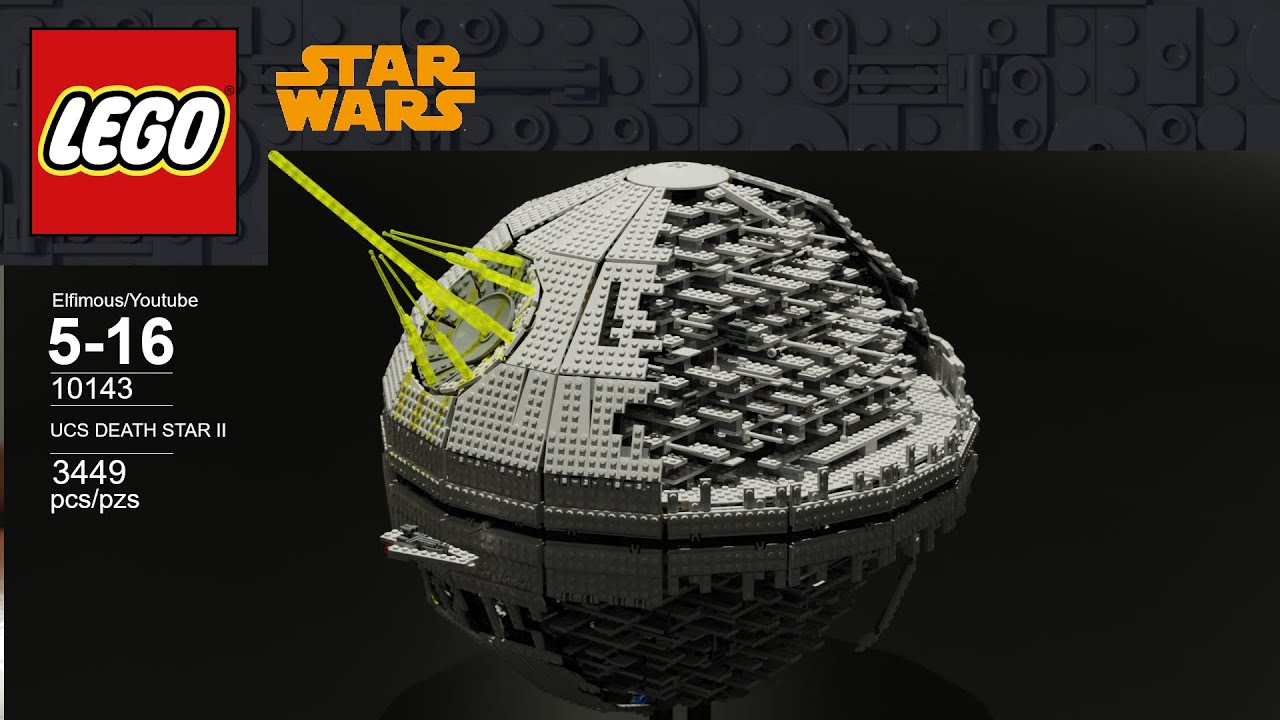 Blowing up a LEGO UCS DEATH STAR II Physics Simulation - YouTube