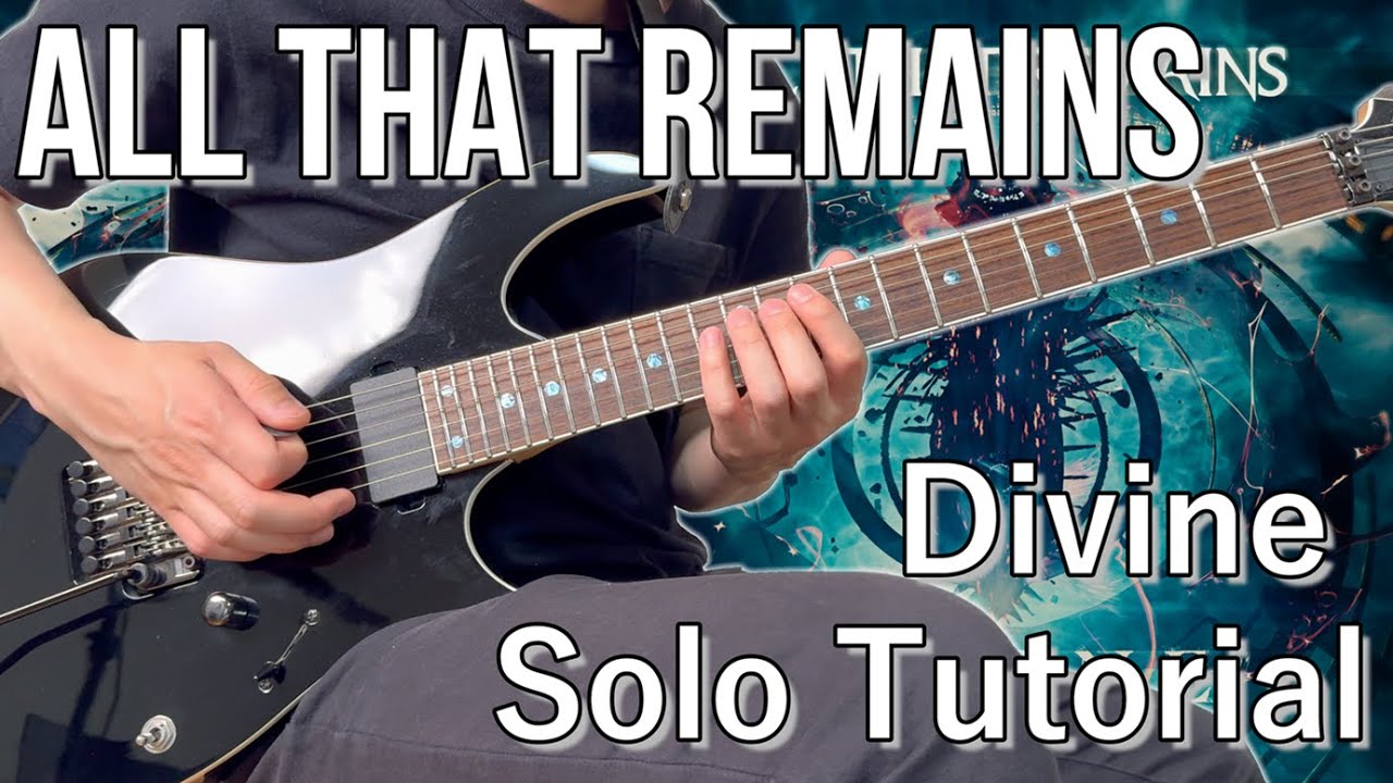 [solo tutorial] Divine / ALL THAT REMAINS (lesson | slow | tutorial) - YouTube