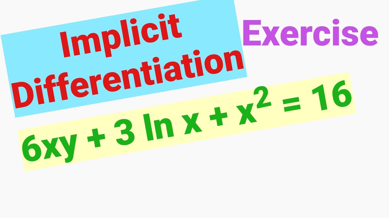 Implicit Differentiation Example A level Cambridge. Implicit ...