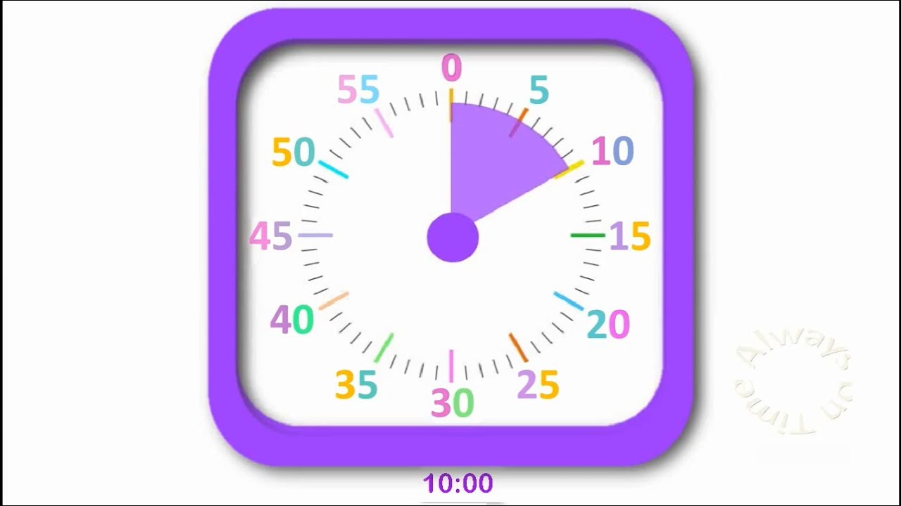 10-minute visual timer - YouTube