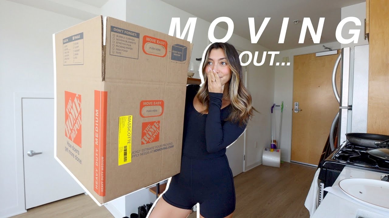 MOVING OUT VLOG #1: starting to pack up the apartment - YouTube