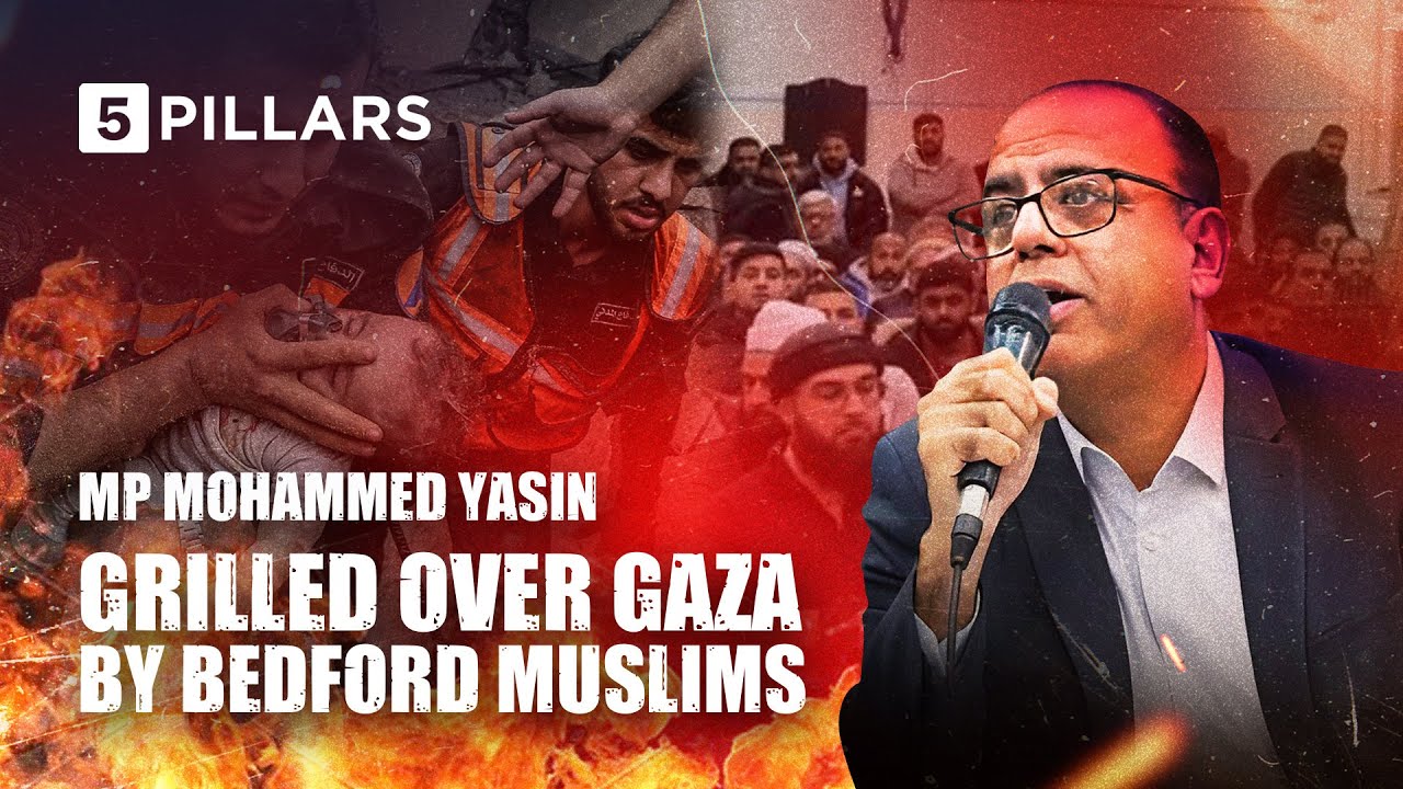 Labour MP Mohammed Yasin grilled over Gaza by Bedford Muslims - YouTube