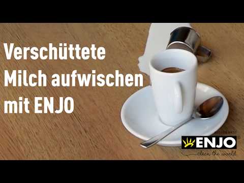 Verschüttete Milch aufwischen mit ENJO