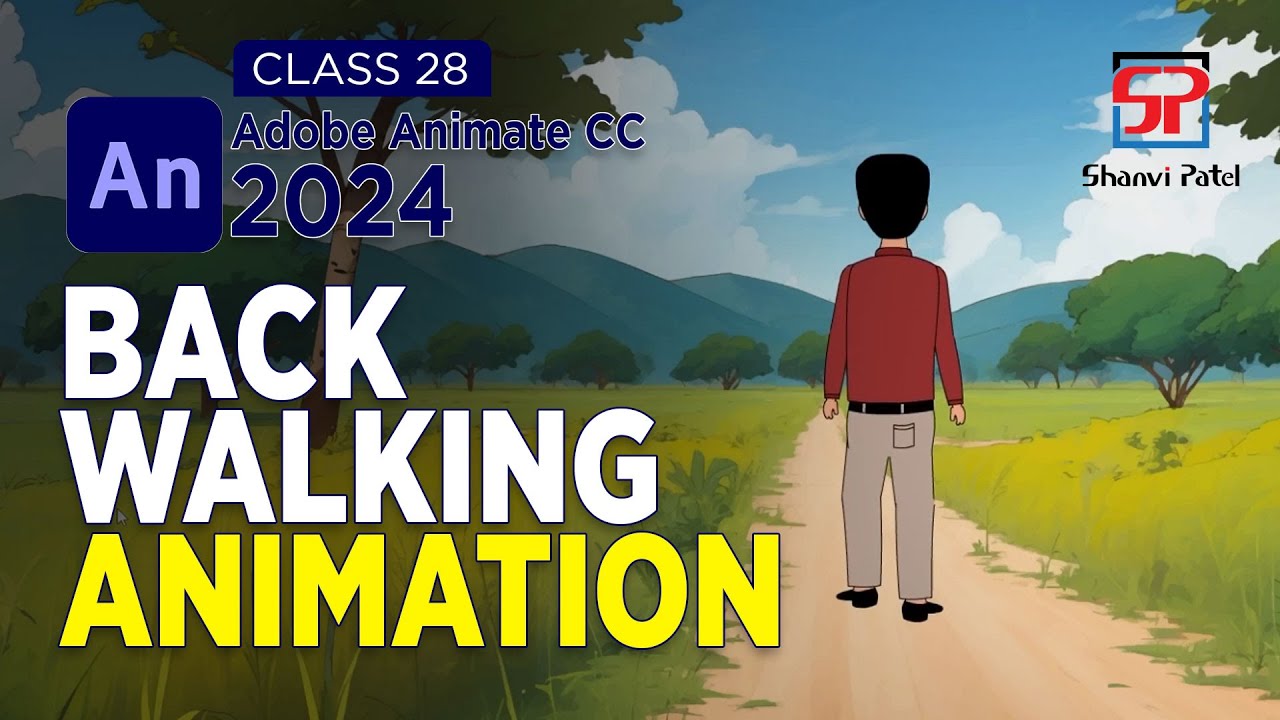 Adobe Animate CC 2024: Man Back Walk Animation | 2D Animation | 2D ...