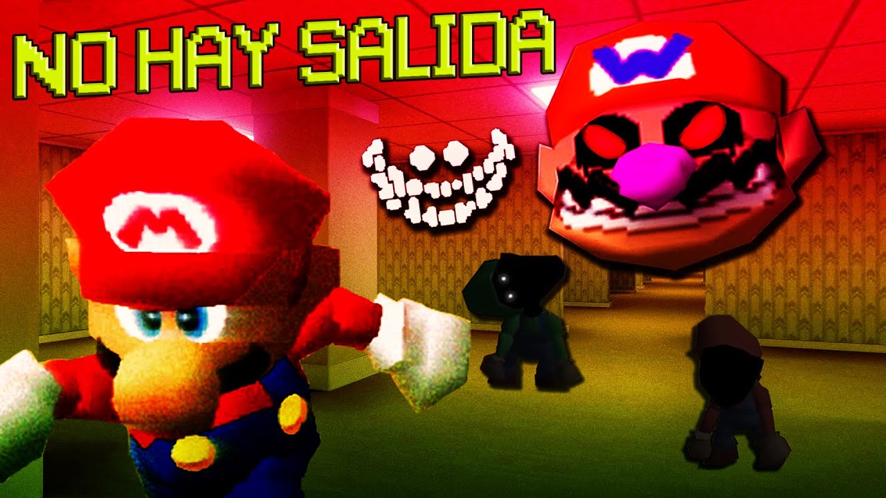 ¿Que pasa si logras salir de los Backrooms en Super Mario 64? - YouTube