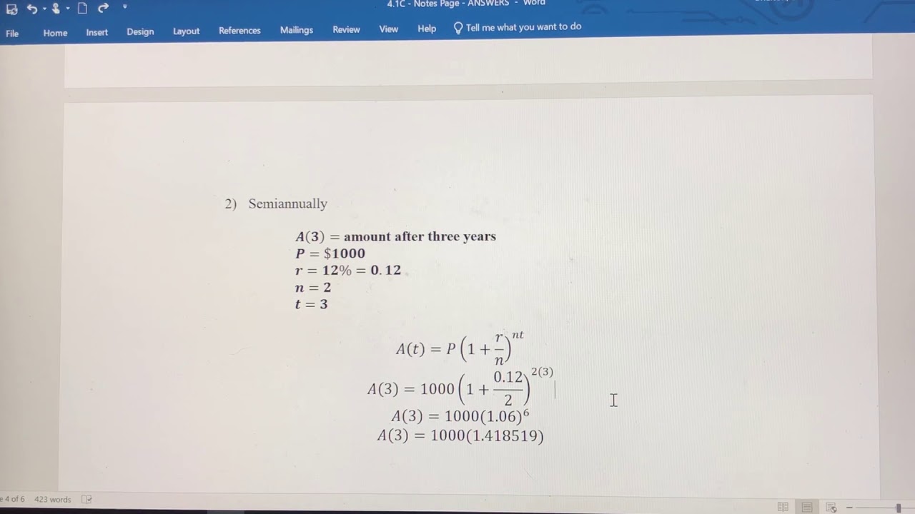 Compound Interest - Applications of Exponential Functions - YouTube